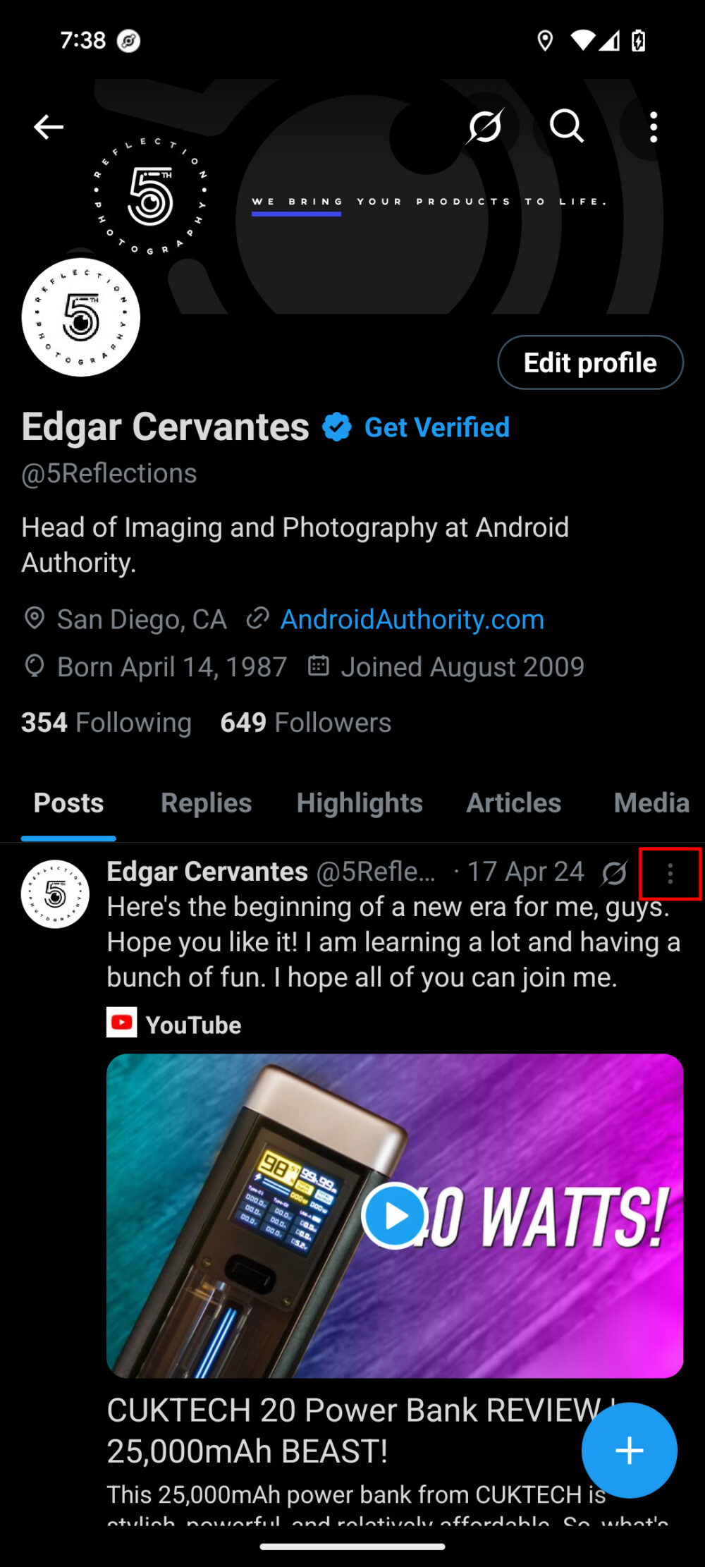 Here's how to pin a post on X - Android Authority