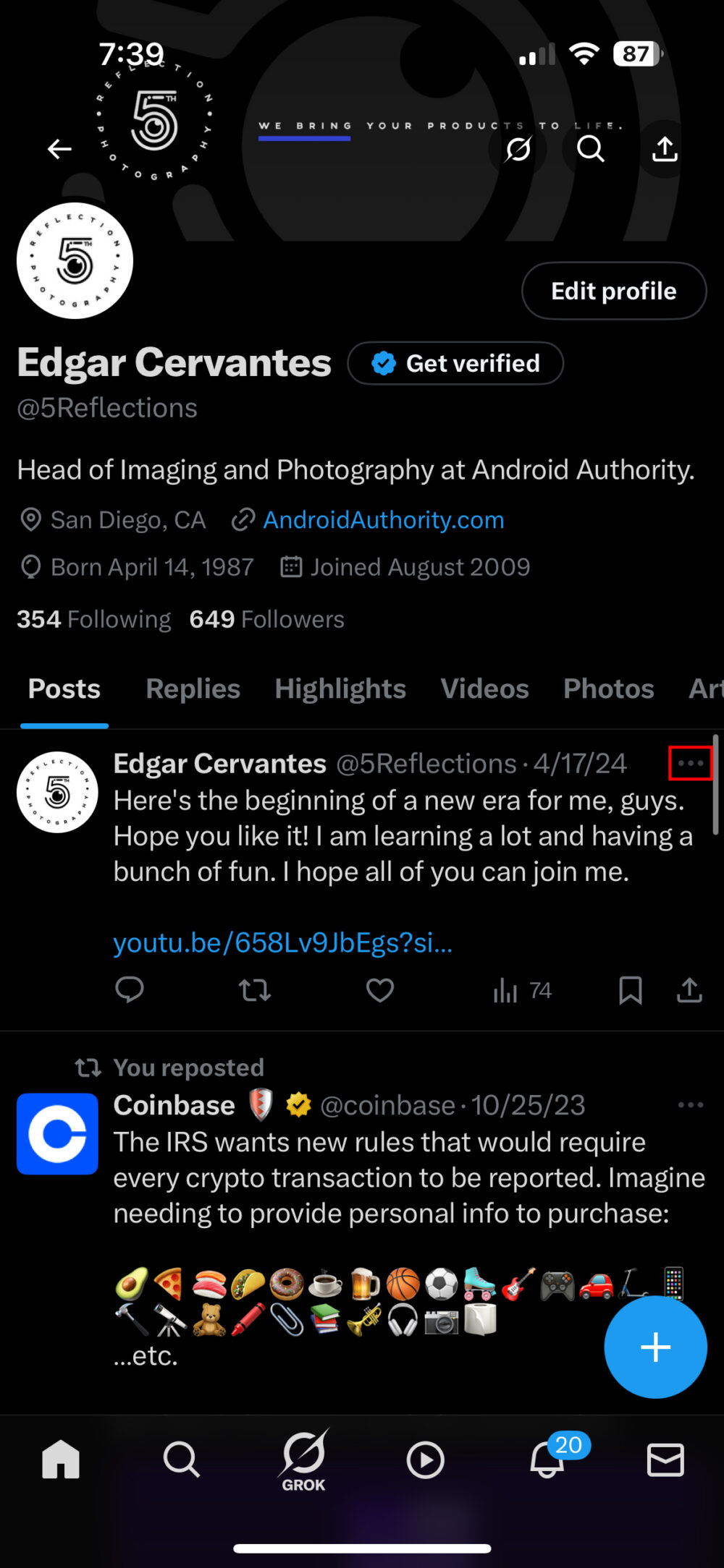 Here's how to pin a post on X - Android Authority