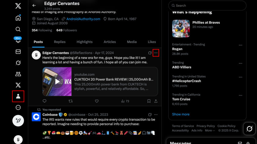 Here's how to pin a post on X - Android Authority