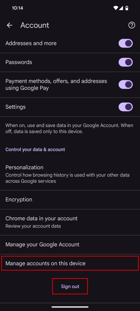 How to remove a Google account from Chrome - Android Authority