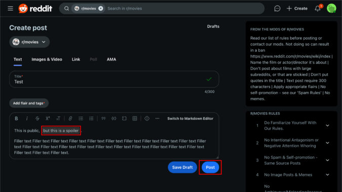 How to spoiler on Reddit on any device - Android Authority
