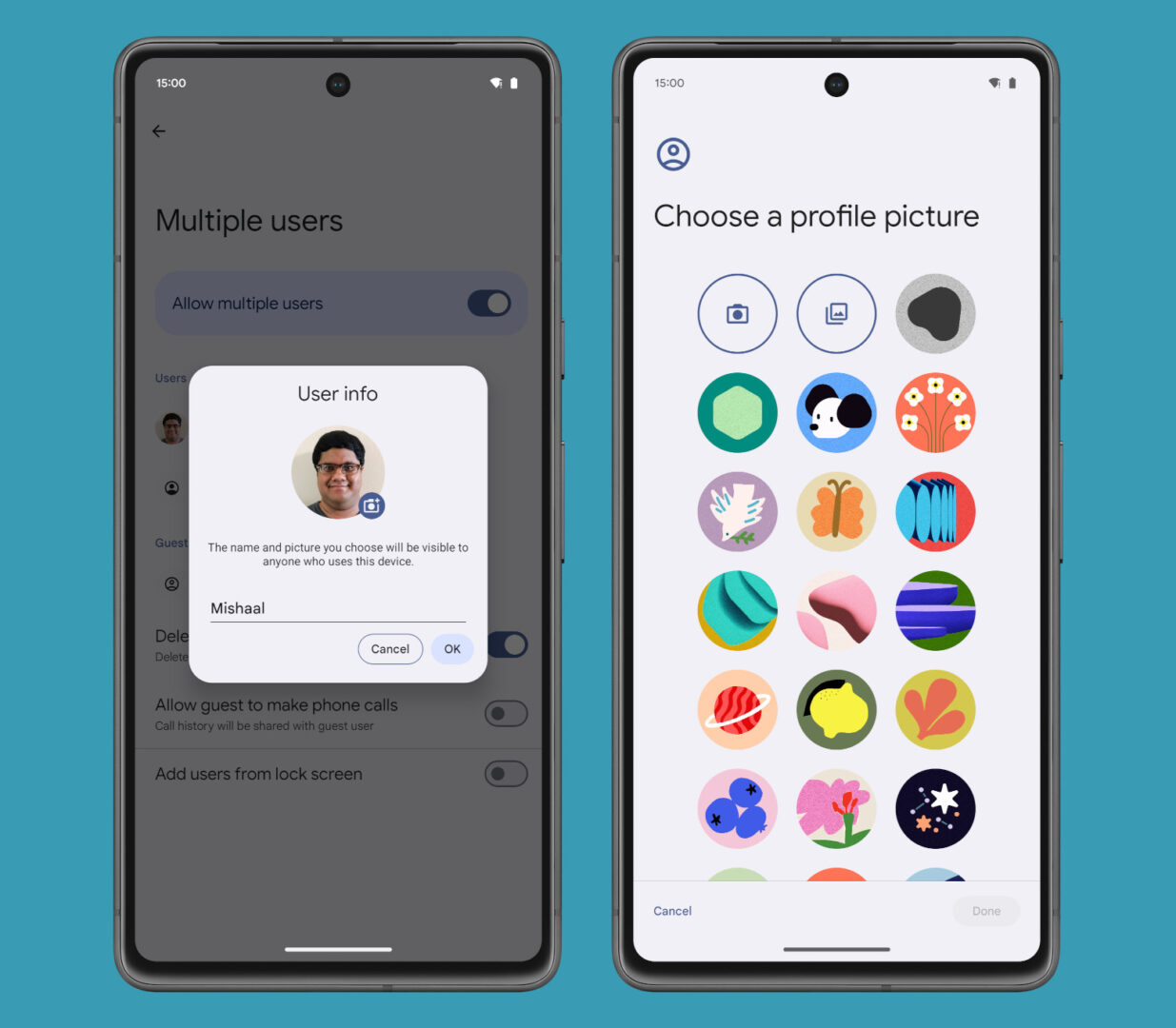 Android 15 gets a new avatar picker app that syncs your Google Account ...