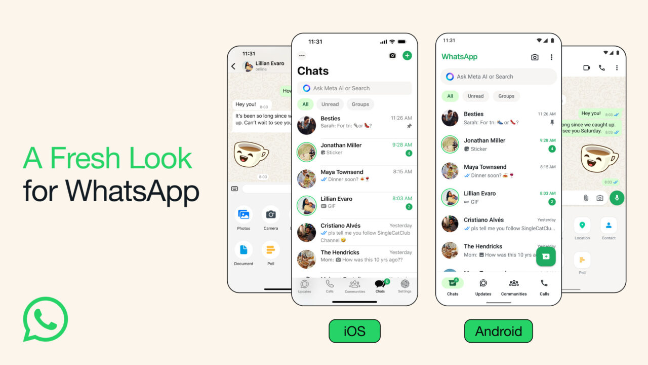 WhatsApp gets major makeover, introduces new colors, icons, and better ...