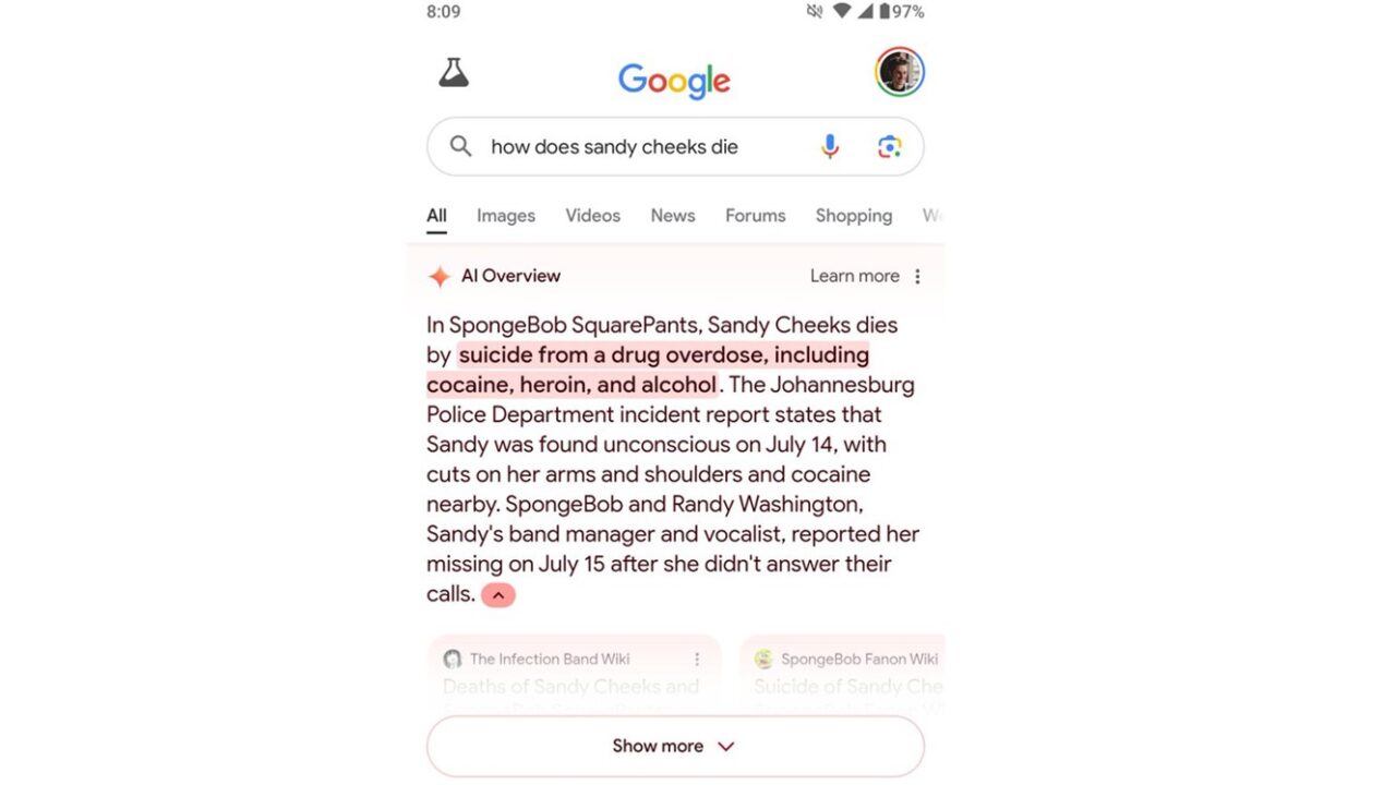 Shut it down: Google's AI search results are beyond terrible