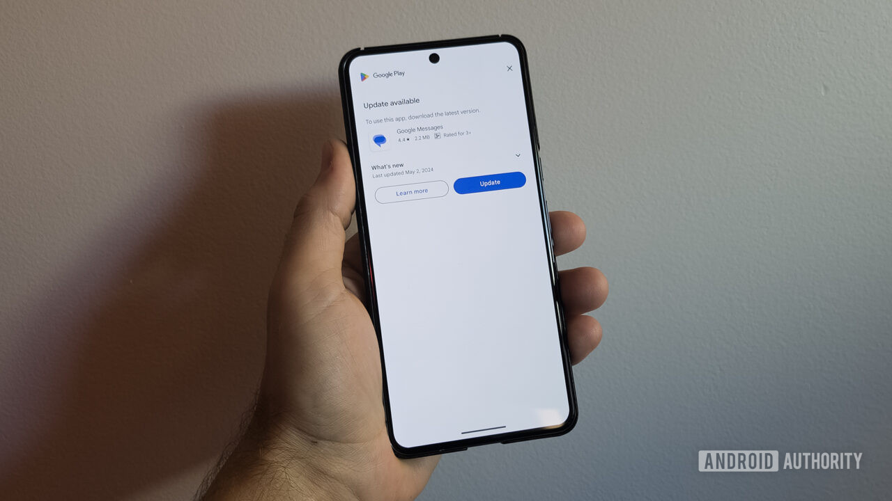 New Google Messages update notification is really annoying