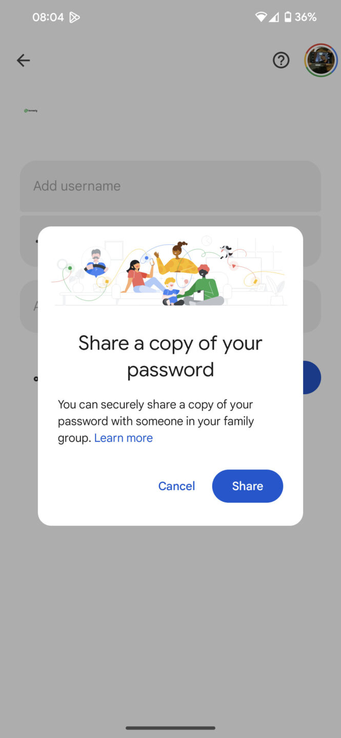 Google Password Manager finally lets you share passwords with loved ones
