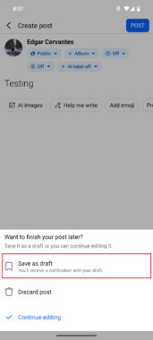 How to find your saved drafts on Facebook - Android Authority