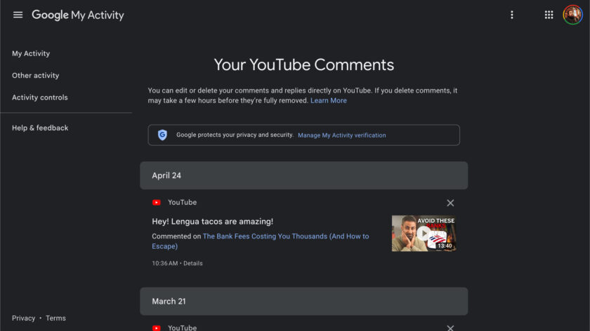 How to find your comments on YouTube - Android Authority