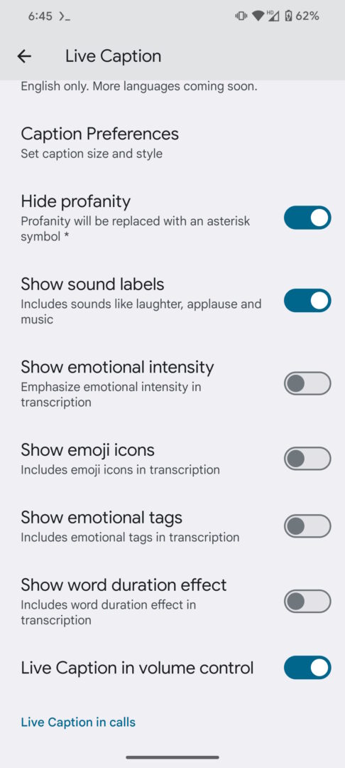 Google's Live Caption feature could soon get customization options for ...