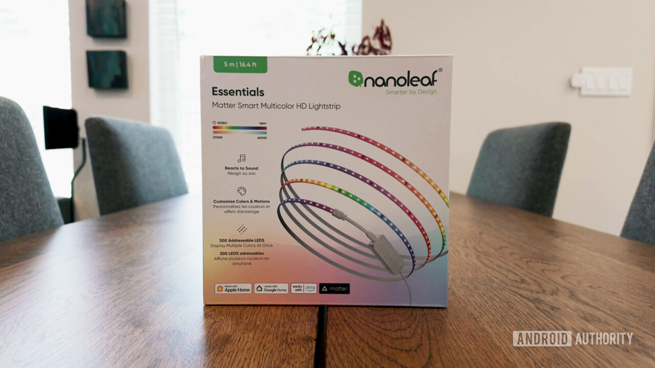 Nanoleaf Essentials Matter Smart Multicolor HD Lightstrip review: RGB ...