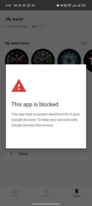 Don't be alarmed by this scary-looking warning on your OnePlus Watch 2