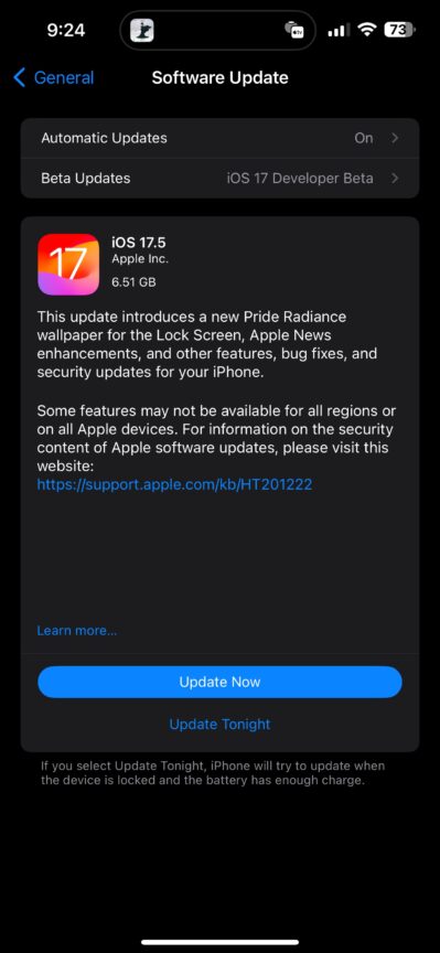 Apple seeds iOS 17.5 Release Candidate to developers, here's what's new
