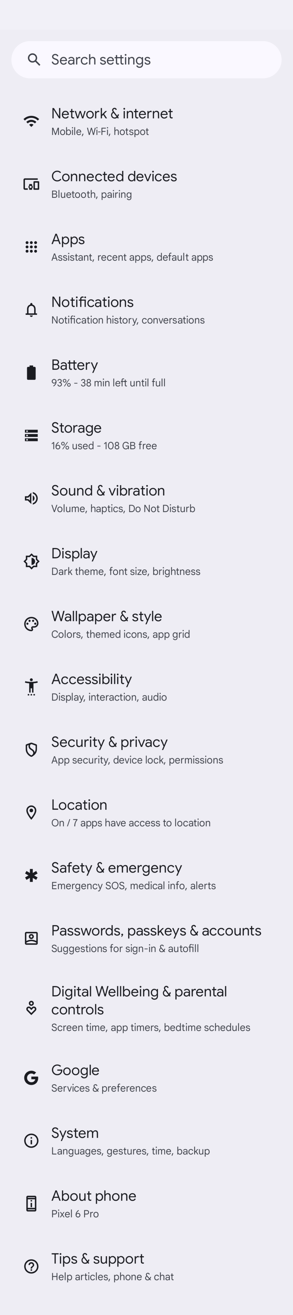 Google is preparing to make the Settings app in Android 15 more organized
