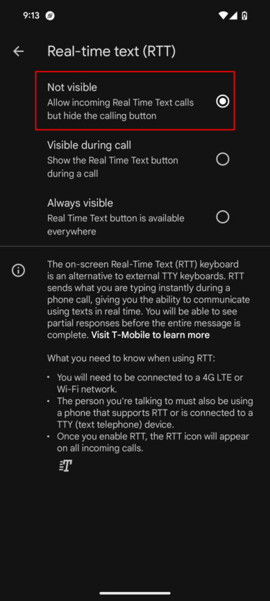 What is RTT calling? How do I enable it on my phone?