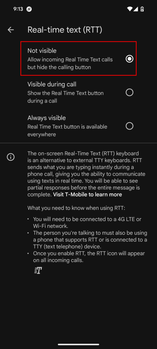 What is RTT calling? How do I enable it on my phone?