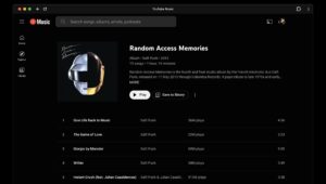 YouTube Music rolls out refreshed album and playlist UI on the web