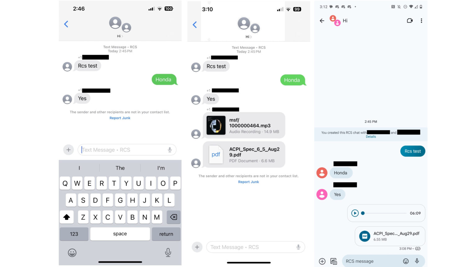 Here's an early look at RCS on iPhone, running iOS 18 Beta