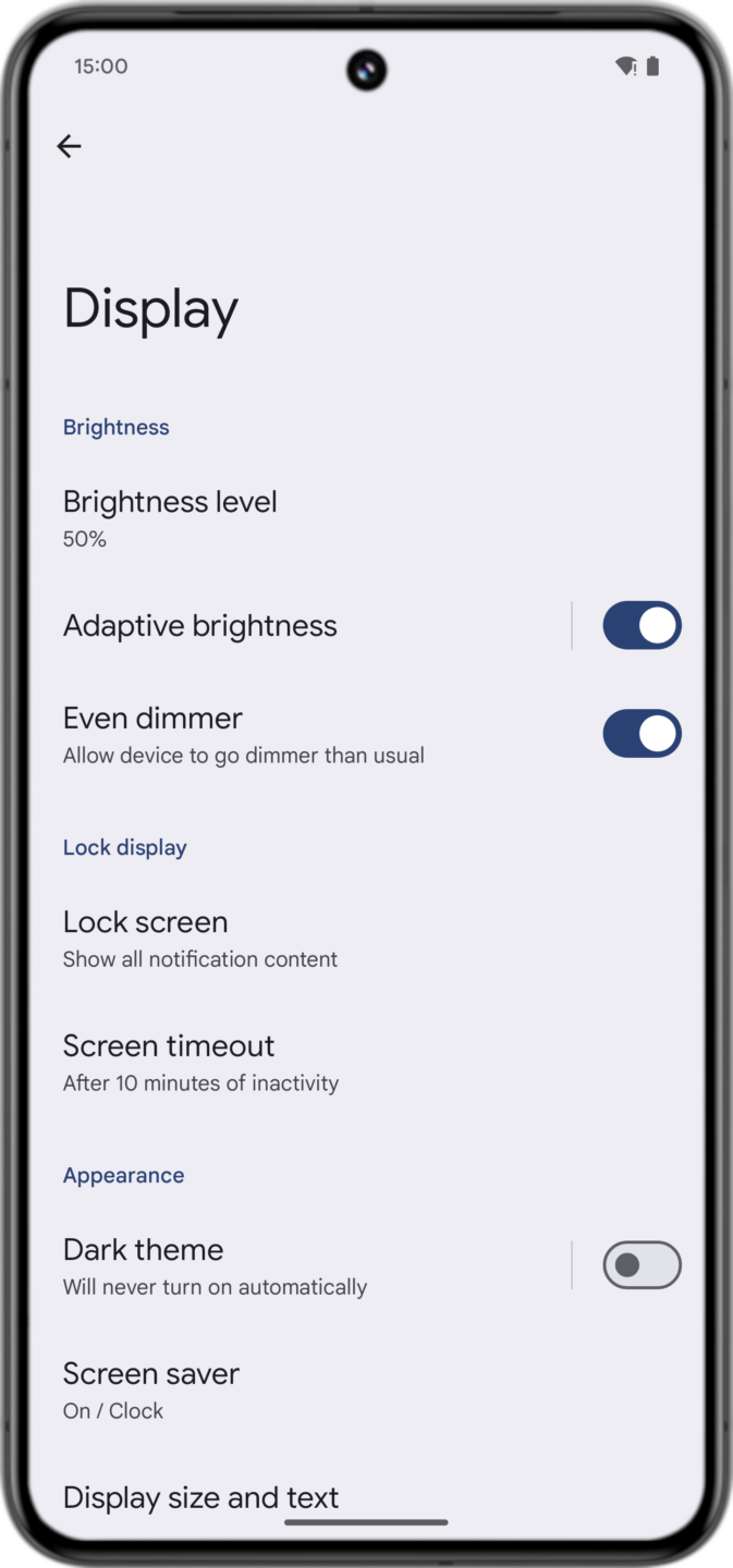 Android 16 DP1 finally delivers the Even Dimmer brightness slider ...