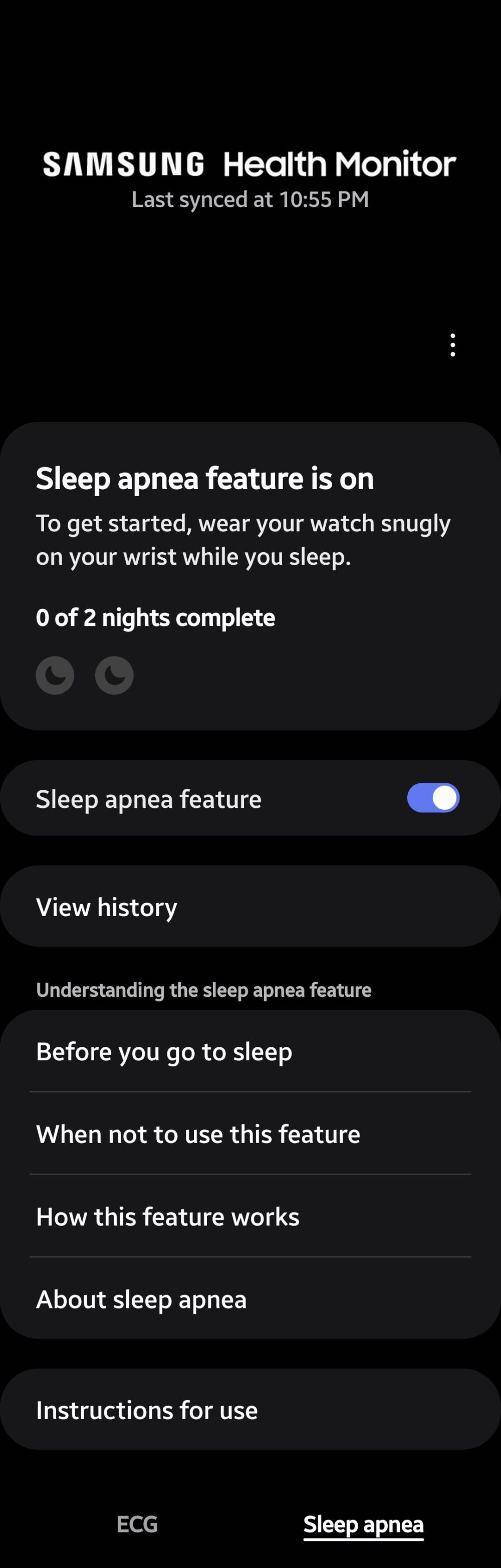 Here's our first look at the sleep apnea detection feature on Galaxy ...