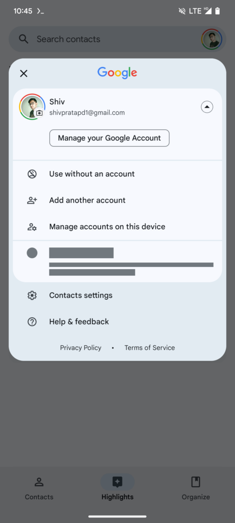 Google could make it easier to remove accounts from the Contacts app ...