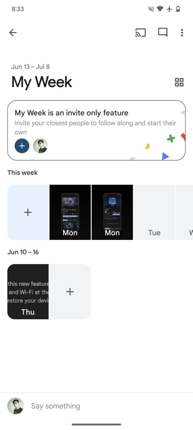 Here's our first look at Google Photos' My Week feature