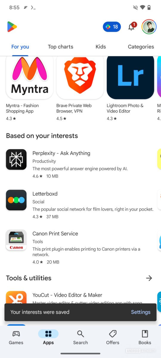 Google Play Store is getting interested in your interests - Android ...