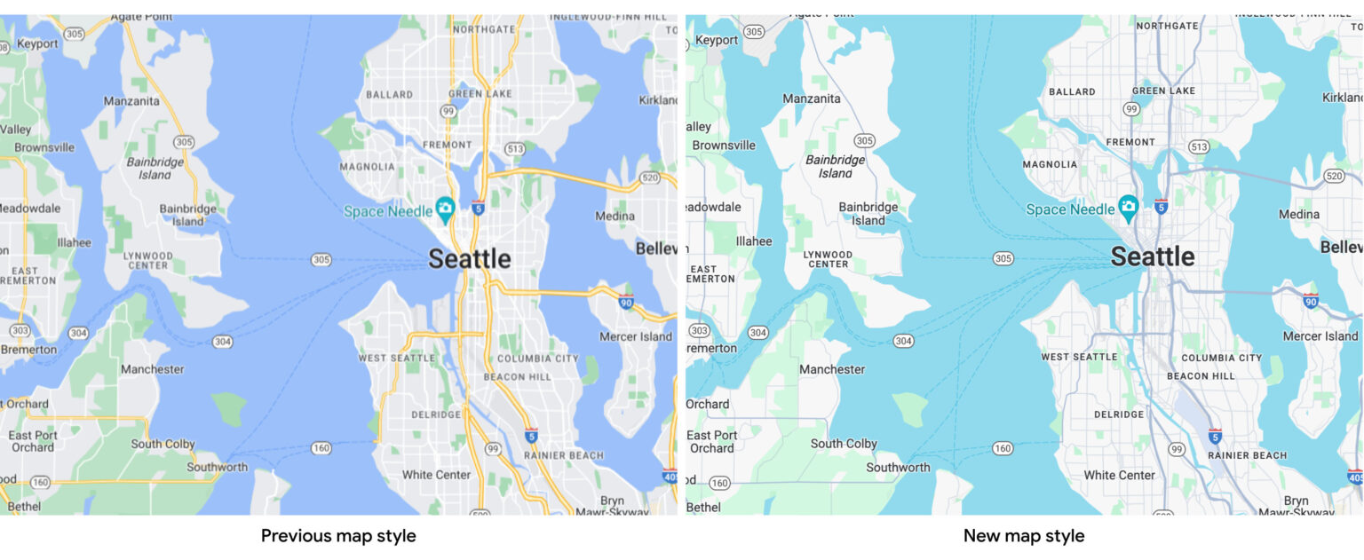 Google Maps' controversial new color scheme is coming to third-party apps