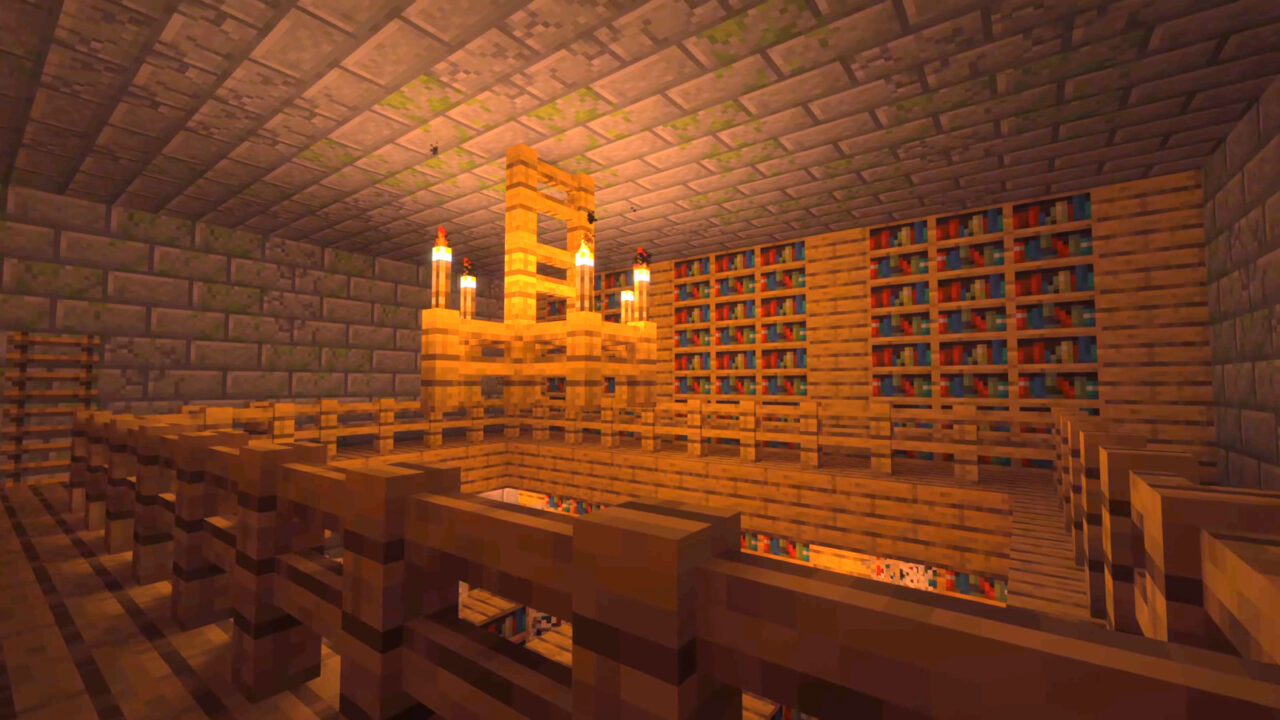 How to make bookshelves in Minecraft: Crafting recipe and complete ...
