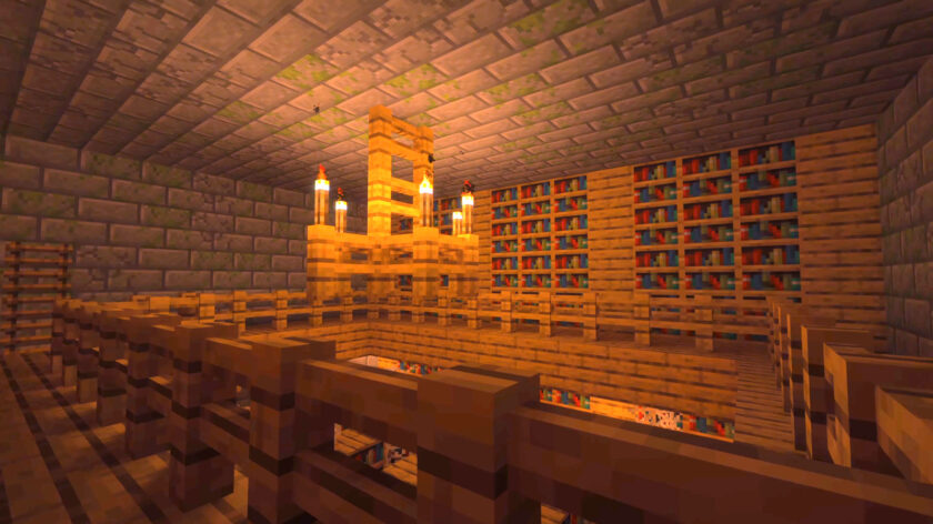 How to make bookshelves in Minecraft: Crafting recipe and complete ...
