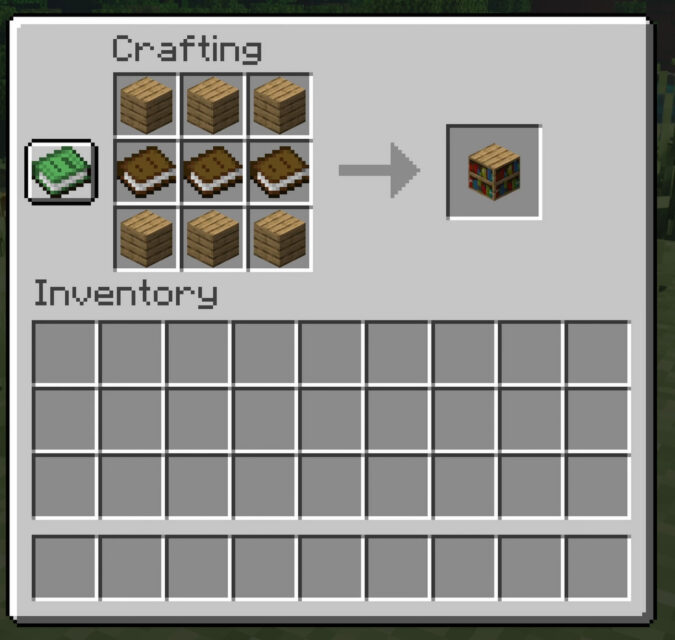 How to make bookshelves in Minecraft: Crafting recipe and complete ...