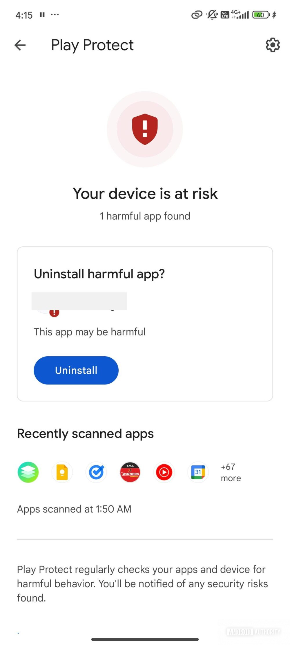 Play Protect could soon let users rescan apps without uninstalling ...