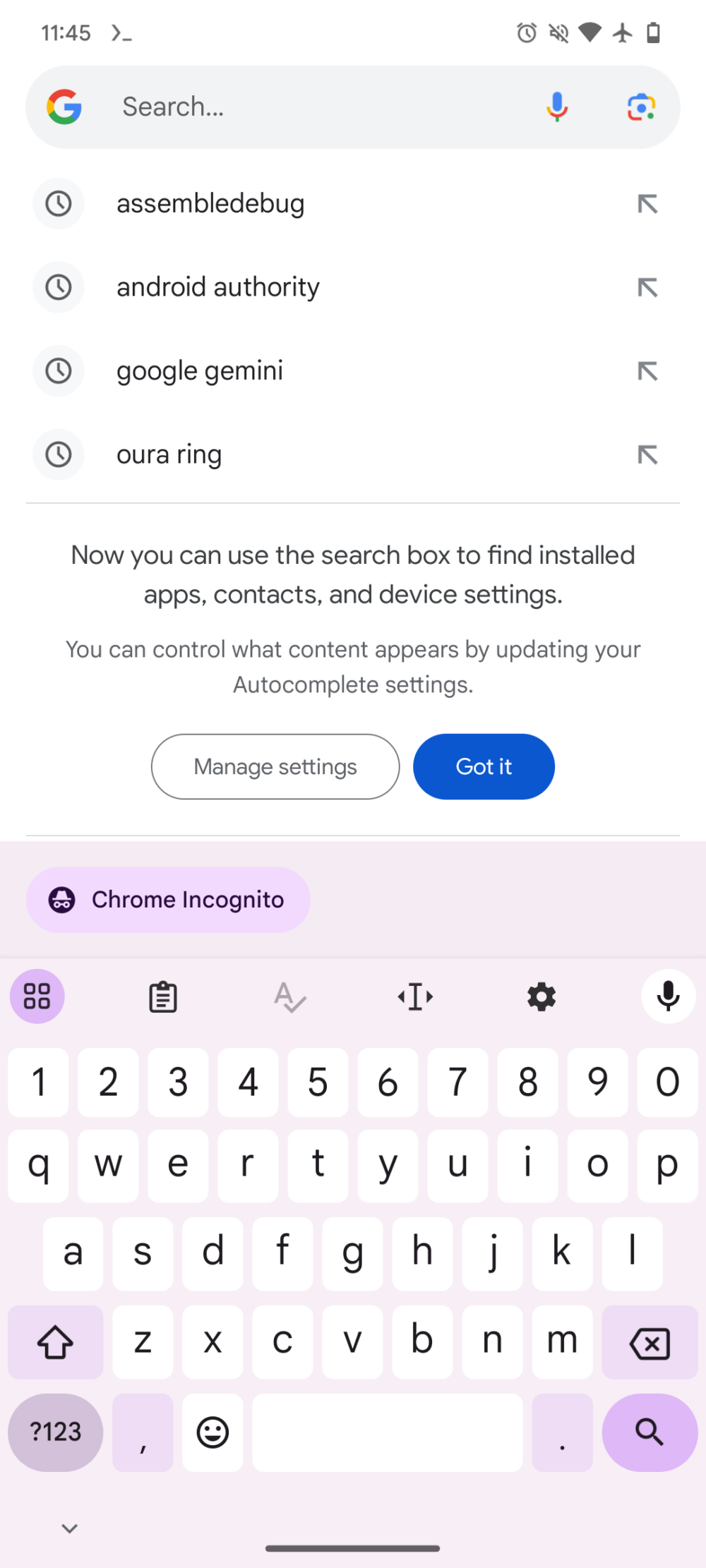 Google app can now show contacts, apps, and device settings in search ...