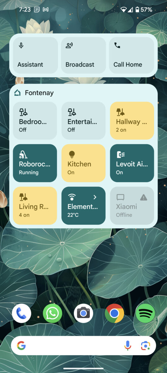 I've already ditched the new Google Home widget and watch tile