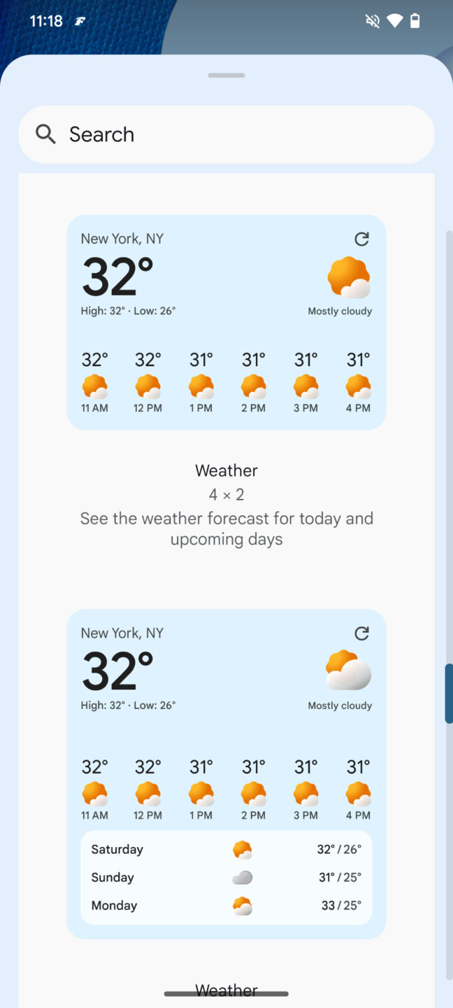 Three new Google weather widgets may hit Android soon - Android Authority