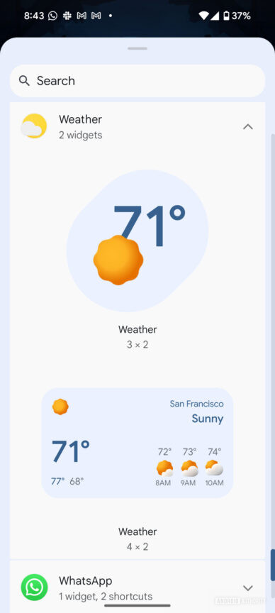 Three new Google weather widgets may hit Android soon - Android Authority