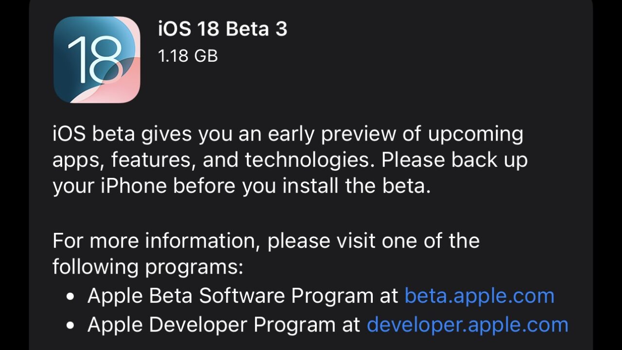Apple releases iOS 18 beta 3 to developers, here's what's new - Android Authority