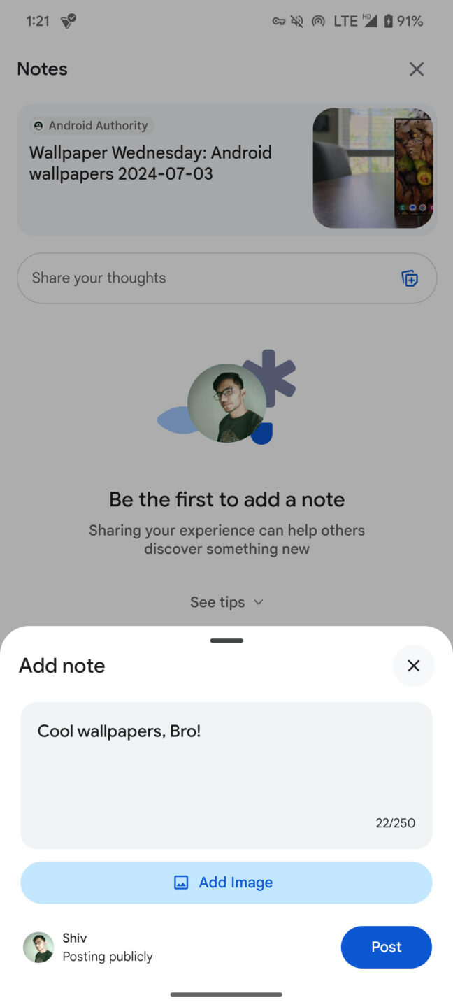 Google Notes on Search will let you ignore theming - Android Authority