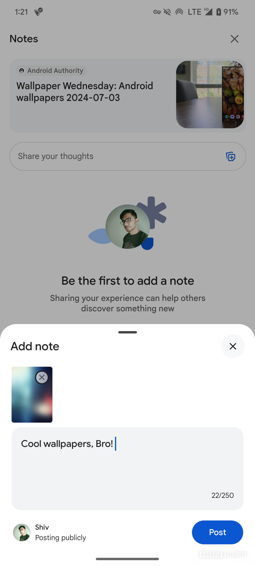 Google Notes on Search will let you ignore theming - Android Authority