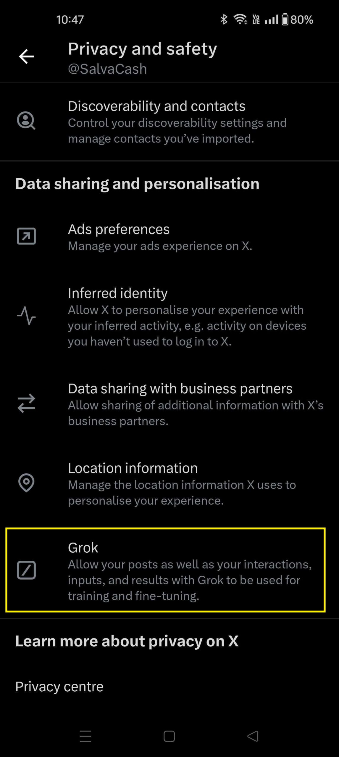 How to disable X from using your data to train Grok AI - Android Authority
