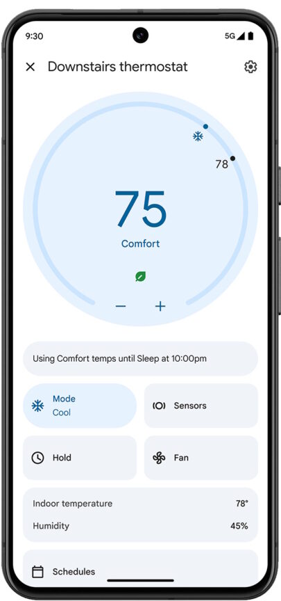 Google launches new Nest Thermostat that looks like a giant Pixel Watch ...