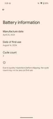 Google brings battery cycle info to mainline Pixels with the Pixel 9 ...