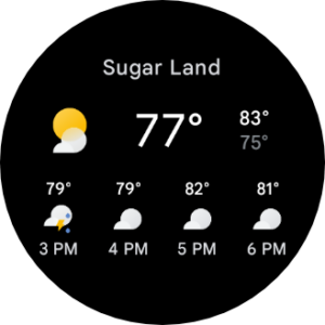 The Google Weather app for Wear OS now has a more detailed forecast ...