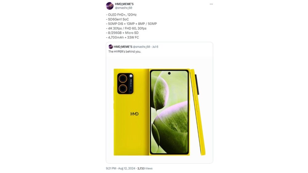 Leak reveals detailed specs of the upcoming HMD Hyper