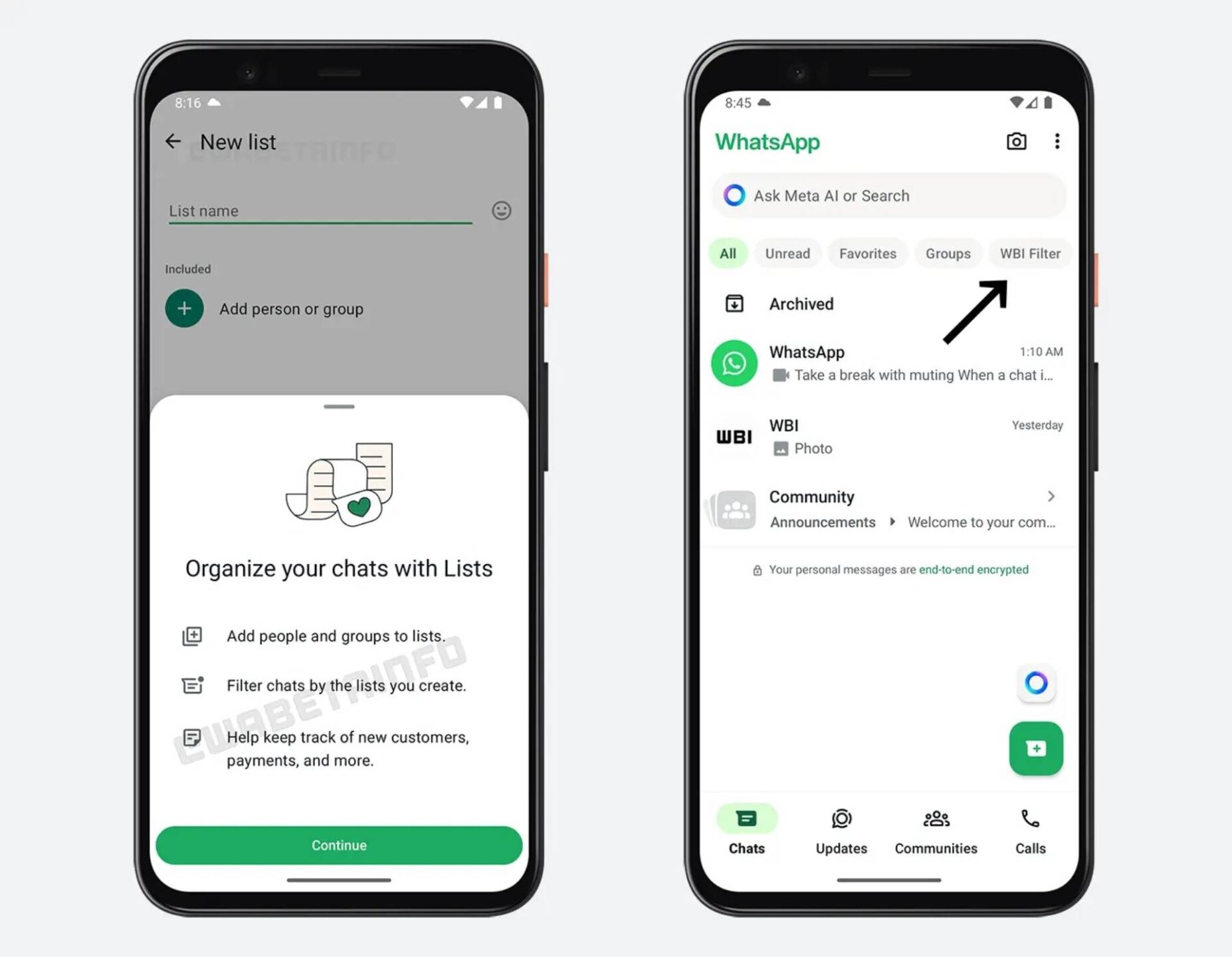Organizing WhatsApp chats is about to get a whole lot easier