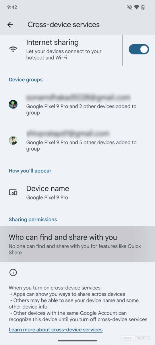 Cross-device services could soon get a Quick Share visibility toggle ...