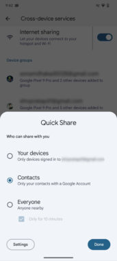 Cross-device services could soon get a Quick Share visibility toggle ...