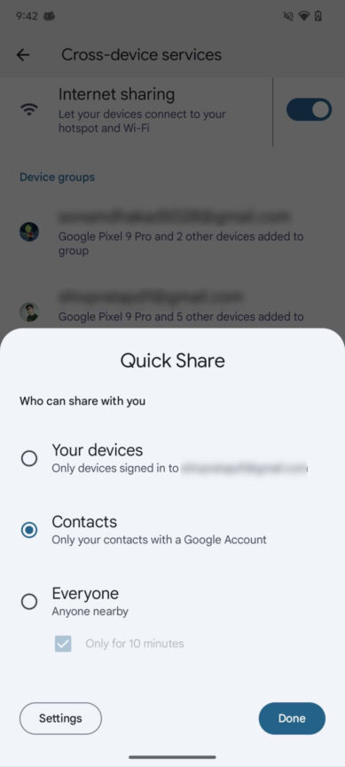 Cross-device services could soon get a Quick Share visibility toggle ...