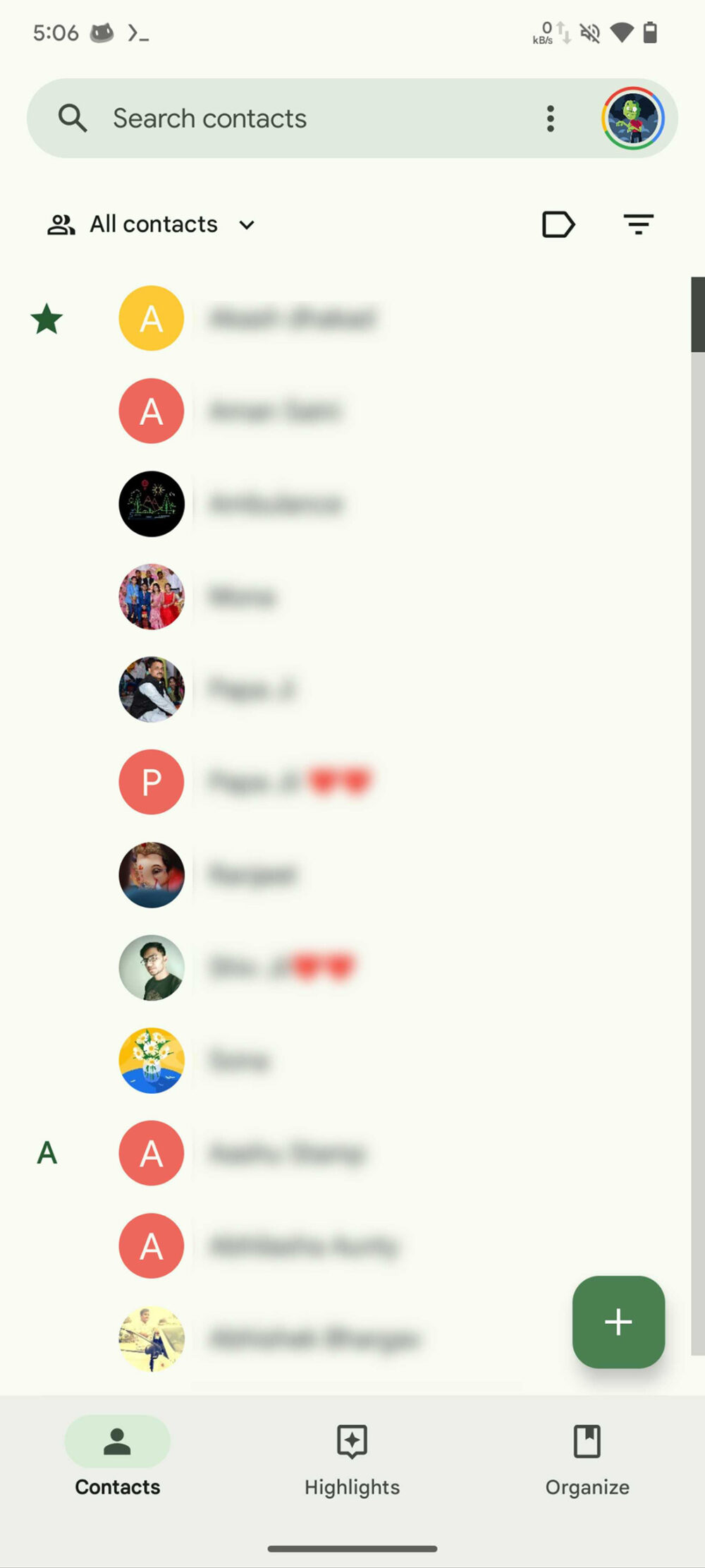This Google Contacts tweak will tighten up the app's UI