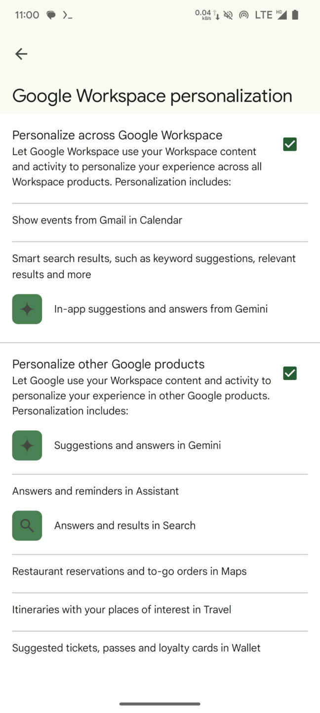 Gmail Workspace personalization options show fresh signs of life ...