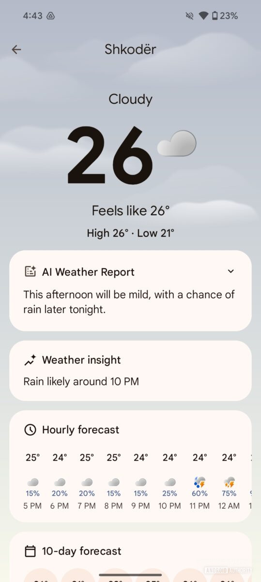 Google begins rolling out Pixel Weather app update to Pixel 6 and above